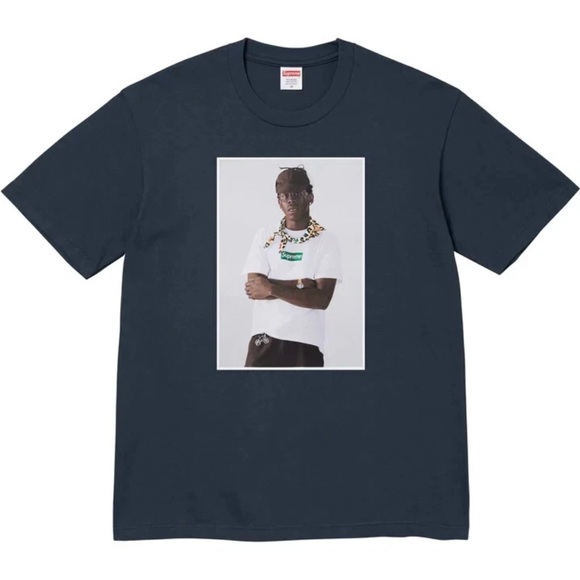 Supreme | Shirts | Supreme Tyler The Creator Photo Tee Fw24 Navy Blue ...